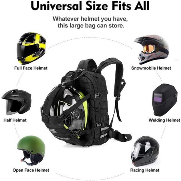 Bags | Motorcycle Helmet Backpack Large Capacity Helmet Backpack Bag ...